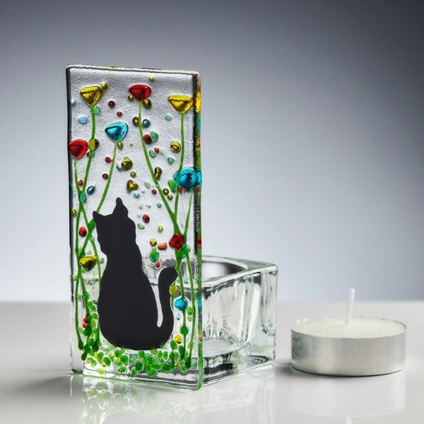 Sienna Glass Fused Glass Tea Light Holder – Dog & | Rackhams
