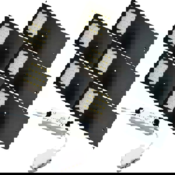 Loops 5x MATT BLACK Ultra-Slim Rectangle Under Cabinet | Rackhams