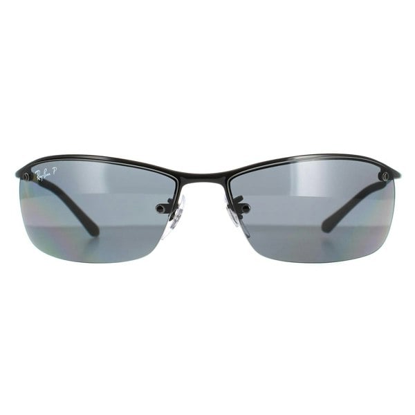 Ray-Ban Top Bar 3183 Mens Shiny Black Sunglasses | Rackhams