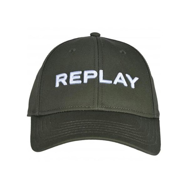 Replay Classic Logo Baseball Cap, Khaki | Rackhams