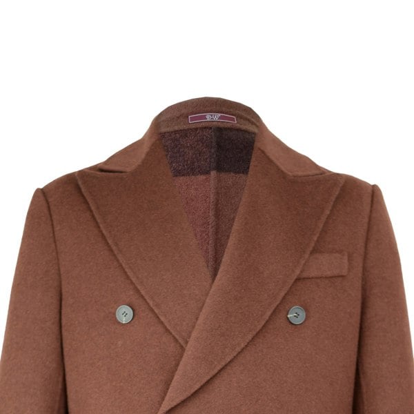 David WeJ DW Signature Double Breasted Wool Overcoat - | Rackhams