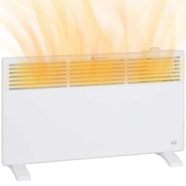 HOMCOM 1500W Panel Heater, Low Energy Electric Heater | Rackhams