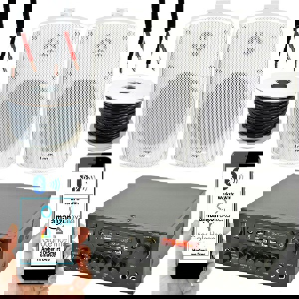 Loops Outdoor Bluetooth Speaker Kit 2x 60W White | Rackhams