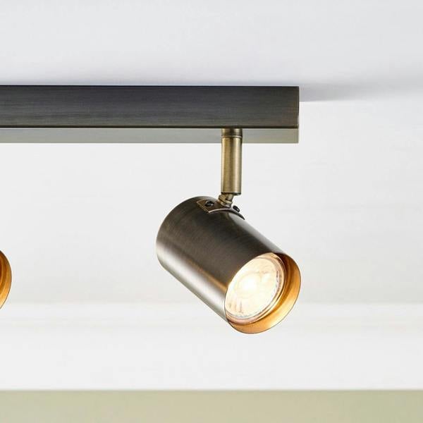 Pagazzi Lighting Hereford Matte Pewter 5-Spot Bar | Rackhams