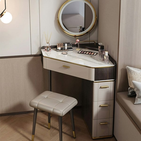 Weilai Concept Amigo Small Corner Dressing Table, | Rackhams