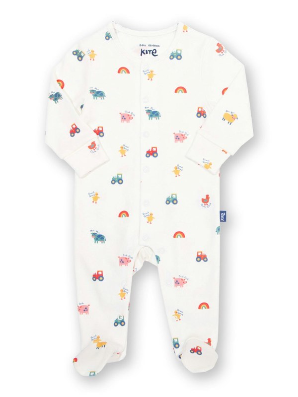 Kite Baby Organic Old Macdonald Sleepsuit | Rackhams