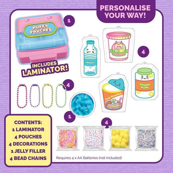 JA Craft Puffy Pouches Mini Mart Craft Starter Set | Rackhams