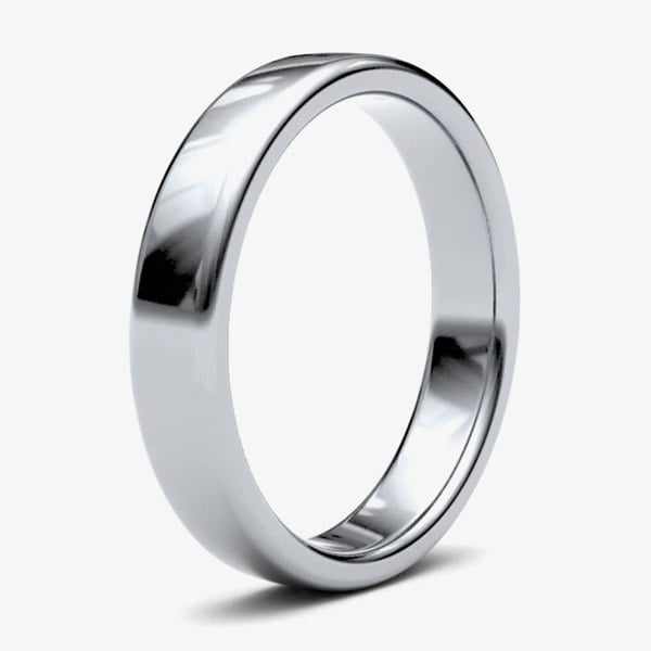T. H. Baker Platinum 6.0mm Light Court Wedding Ring | Rackhams