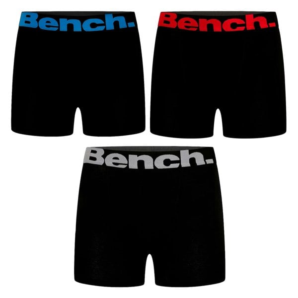 Bench 3 Pack Mens Cotton Boxers Underwear - Macron | Rackhams