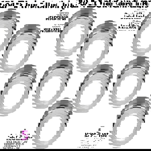 Loops 5x BRUSHED NICKEL Round Surface or Flush Under | Rackhams