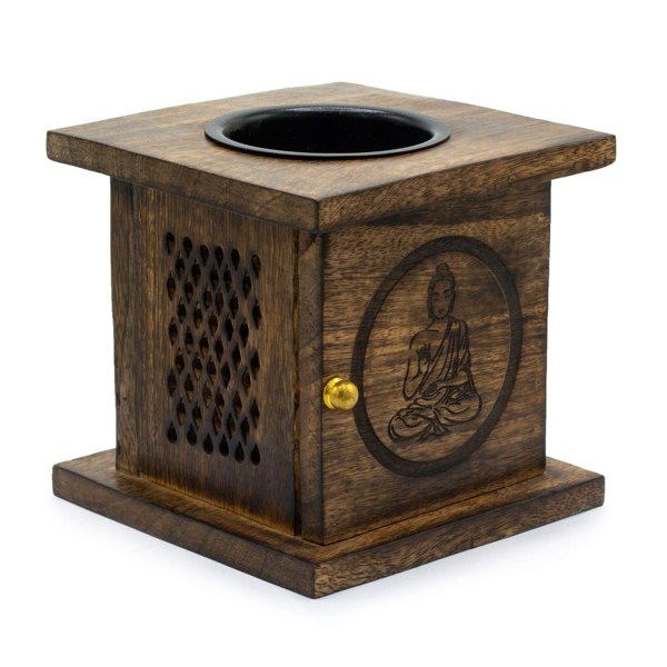 Diletto Gifts Large Mango Box Burner - Tree of life | Rackhams
