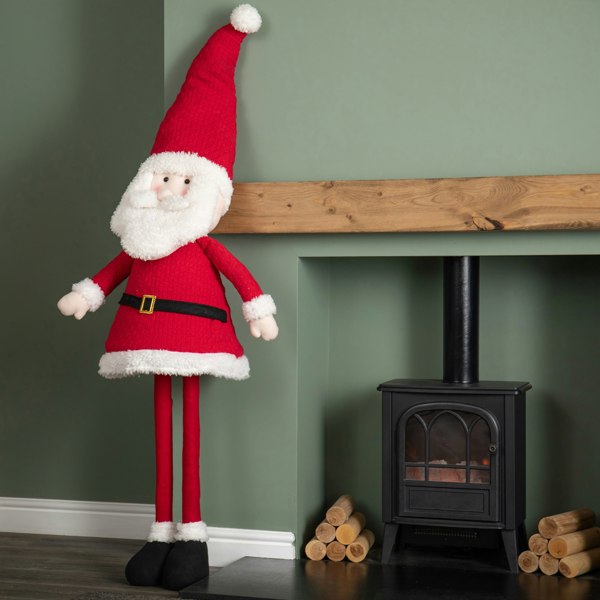 Samuel Alexander 1.8m Tall Extendable Plush Santa | Rackhams