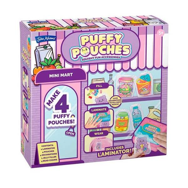 JA Craft Puffy Pouches Mini Mart Craft Starter Set | Rackhams