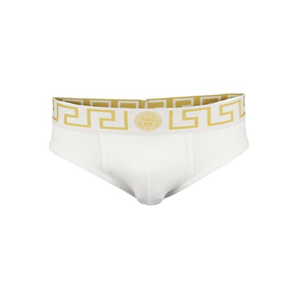 Versace Greca Border Jockstrap, White | Rackhams