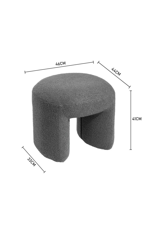 Living and Home Modern Teddy Bear Fur Upholstered | Rackhams