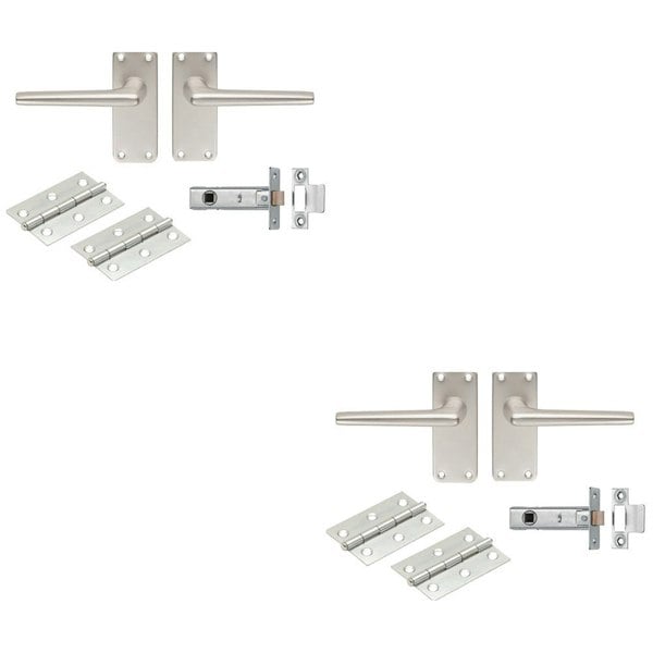 Loops 2 PACK - Victorian Scroll Door Handle & Latch | Rackhams