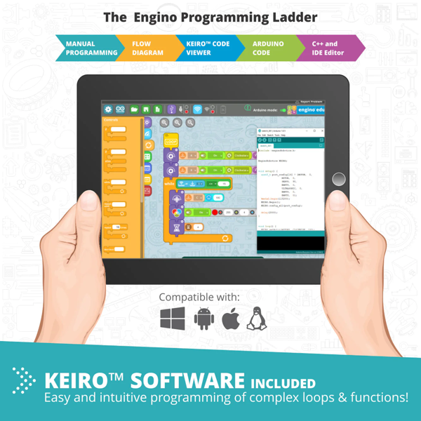 Engino STEM & Robotics PRO Set with rechargeable | Rackhams