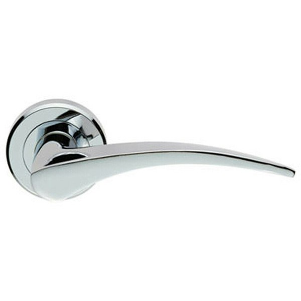Loops Door Handle & Latch Pack Chrome Straight Tapered | Rackhams