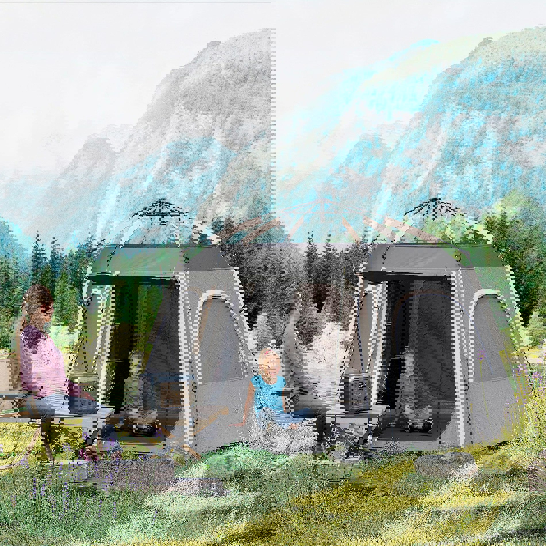 Outsunny Instant Camping Tent, 4 Person Easy Setup | Rackhams